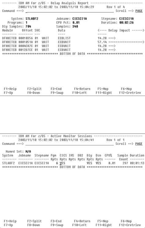 data set analysis reports using ibm application development tools for