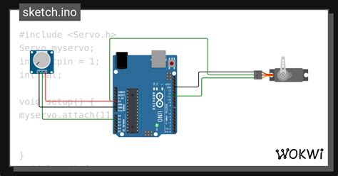 Arduino ควบคุมเซอร์โวมอเตอร์ 3 Wokwi Esp32 Stm32 Arduino Simulator