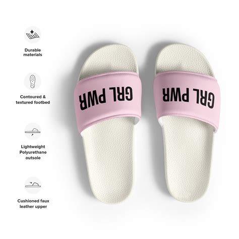 GRL PWR Feminist Pink Slides Feminist Merch Shop