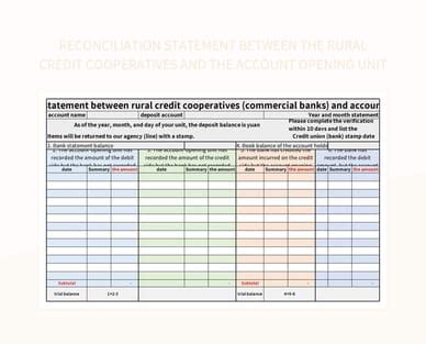 Free Credit Templates For Google Sheets And Microsoft Excel Slidesdocs