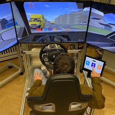 Front View Of The Driving Simulator For Highly Automated Driving Download Scientific Diagram