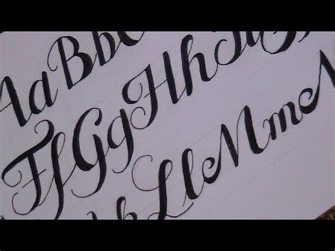Bold Cursive Alphabet