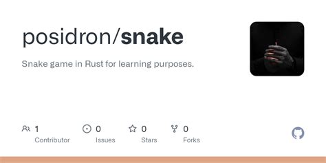 GitHub Posidron Snake Snake Game In Rust For Learning Purposes