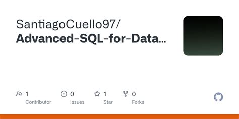 github santiagocuello97 advanced sql for data science kaggle course