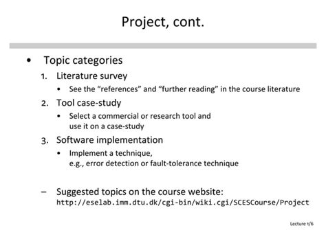 Safety Critical Embedded Systems Course Ppt