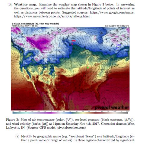 14 Weather Map Examine The Weather Map Shown In Chegg Com