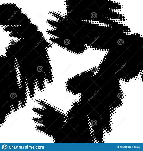 Abstract Halftone Poster Screen Print Background Dotted Texture Stock Vector Illustration Of