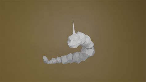 Stl File Pokemon Onix Low Poly・3d Printing Idea To Download・cults