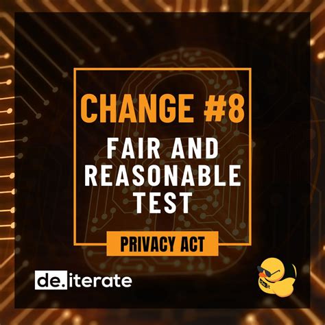 De Iterate On Linkedin Ducksinarow Deiterate Dataprivacy Privacyact Fairandreasonabletest