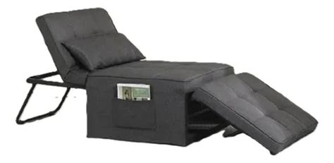 Sillón Reclinable Sofa Cama 3 En 1 Color Gris Mainstays Gris Claro