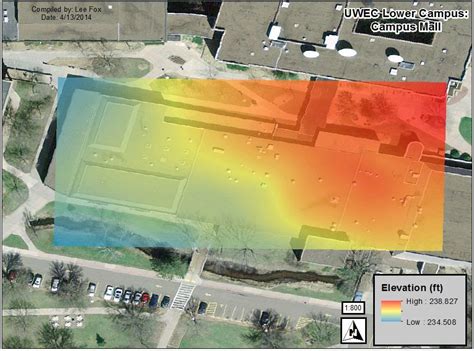 Geospatial Field Methods Field Activity Surveying The Campus Mall