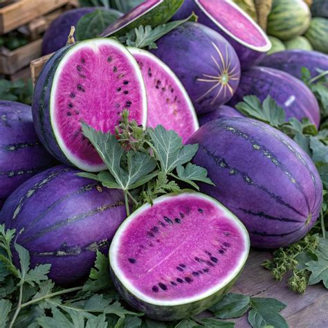 Purple Watermelon Strange Tropical Fruits Large Fruit Watermelon Seeds