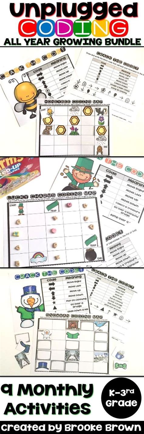 Unplugged Coding All Year Bundle Printable Digital Hour Of Code