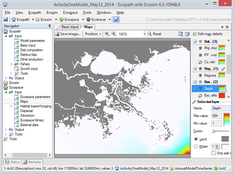 Geospatial Projections User Guide For Ecopath With Ecosim Ewe