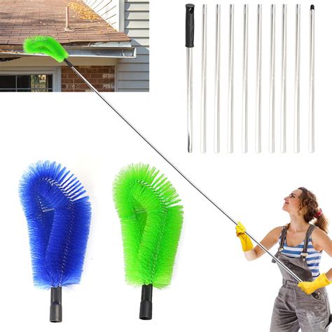 Telescopic Gutter Cleaning Tools 127ft 10 Pole Extendable Gutter