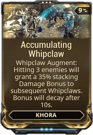 Accumulating Whipclaw Khora増強 Warframe（ps4）備忘録