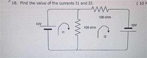 Find The Value Of The Currents I And I StudyX