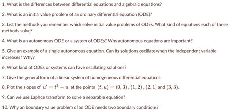 solved what is the differences between differential