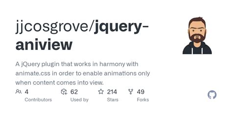 github jjcosgrove jquery aniview a jquery plugin that works in