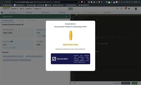 Nikunj Vekariya On Linkedin Geekstreak2024 Deutschebank Potd Codingchallenge Problemsolving