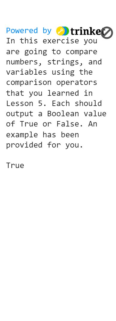 2e8 Comparison And Logical Operators Practice