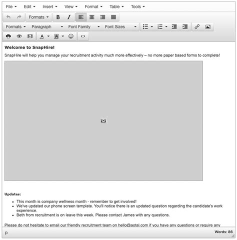 Manage Welcome Messages Snaphire By Aotal