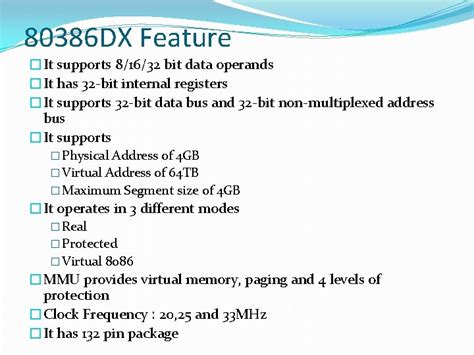 Uniti 80386 Dx Functional Block Diagram Pin Description