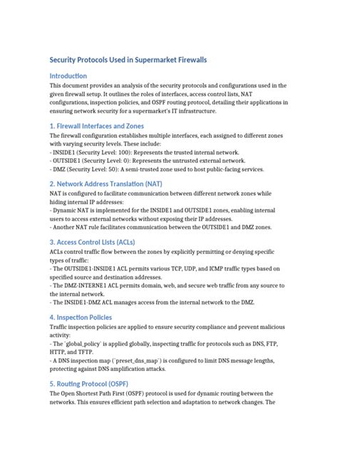 security protocols firewall report pdf computer network firewall