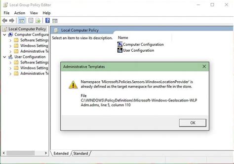 Group Policy Edit Error Solved Windows Forums