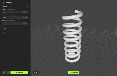 Spring Generator Parametric Compression Springs By Koolm Makerworld Download Free 3d Models