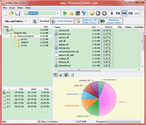 Folder Size Portable Free Disk Usage Analyzer ThinstallSoft