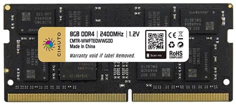 Memorie Ram 8 Gb Sodimm Ddr4 2400 Mhz Cimuto Pentru Laptop Cel Ro