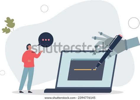 Ai Writing Artificial Intelligence Text Typing Stock Vector Royalty Free 2394776145 Shutterstock