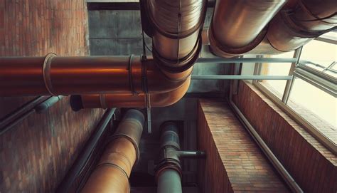 Piping Systems Pipeline Installed On Building Ceiling A Vital Component