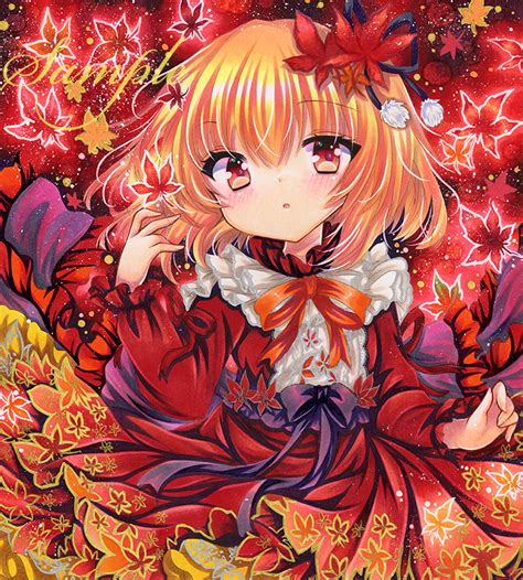 Rui Sugar3 Aki Shizuha Touhou Commentary Request Marker Medium