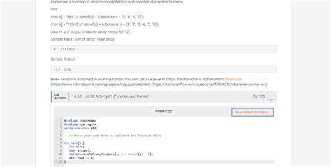 Solved Implement A Function To Replace Non Alphabetic And