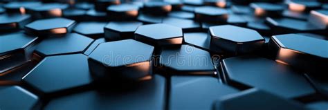 Layered Hexagons Form A Geometric Abstraction Gradually Decreasing In