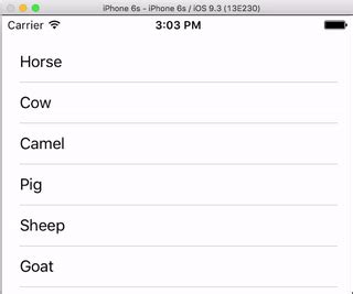 Ios Uitableview Example For Swift Stack Overflow