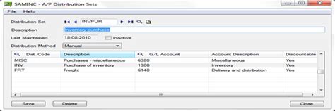 Use Distribution Codes And Sets To Speed Up Data Entry In Sage 300 Erp Sage 300 Erp Tips
