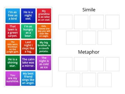 Hyperbole Personification Simile And Metaphor Teaching Resources