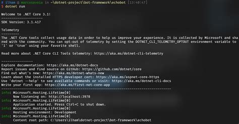 Cannot Start New Bot From Template Cannot Find Module Microsoft