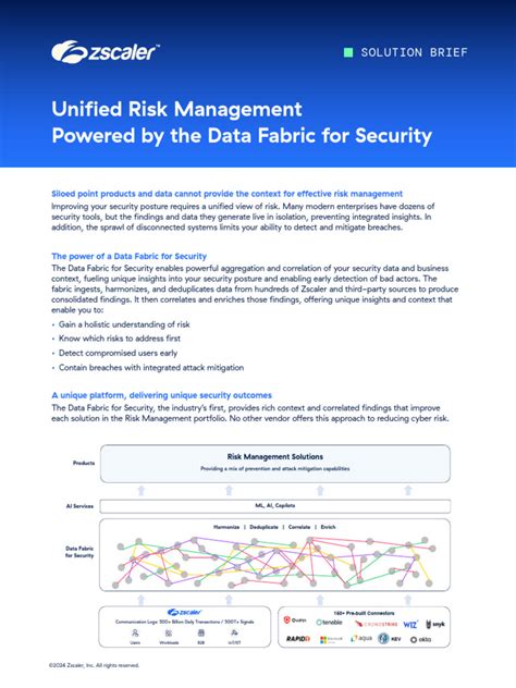 3 Unified Risk Management Powered By Data Fabric Pdf Security