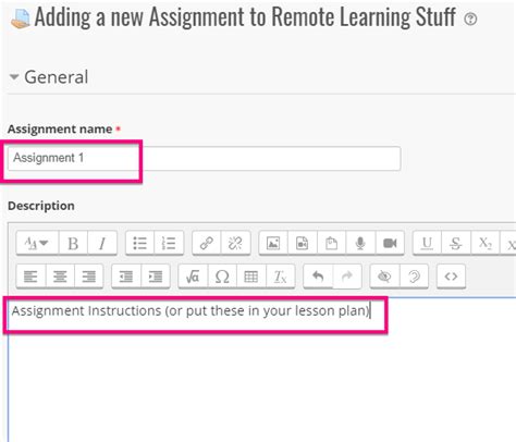 How To Create A Moodle Assignment Vcs It Help Center