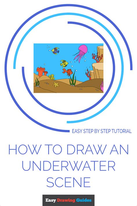 How To Draw An Underwater Scene Really Easy Drawing Tutorial