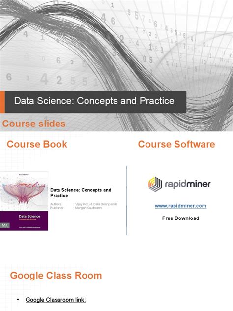 Data Science Key Concepts And Algorithms Pdf Cluster Analysis