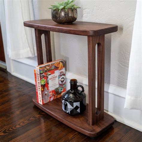 Narrow Side Table Etsy