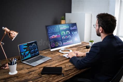 Kpi Business Analytics Data Dashboard Analyst Stock Image Image Of