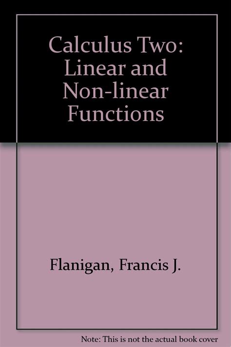 Calculus Two Linear And Non Linear Functions Buy Online At Best Price In Egypt Souq Is Now