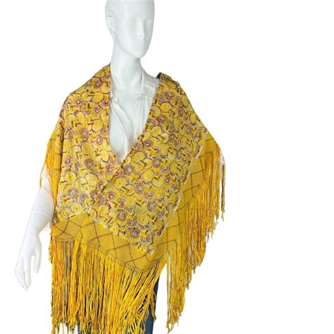 Macrame Shawl Etsy