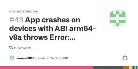 App Crashes On Devices With Abi Arm64 V8a Throws Error Javalang